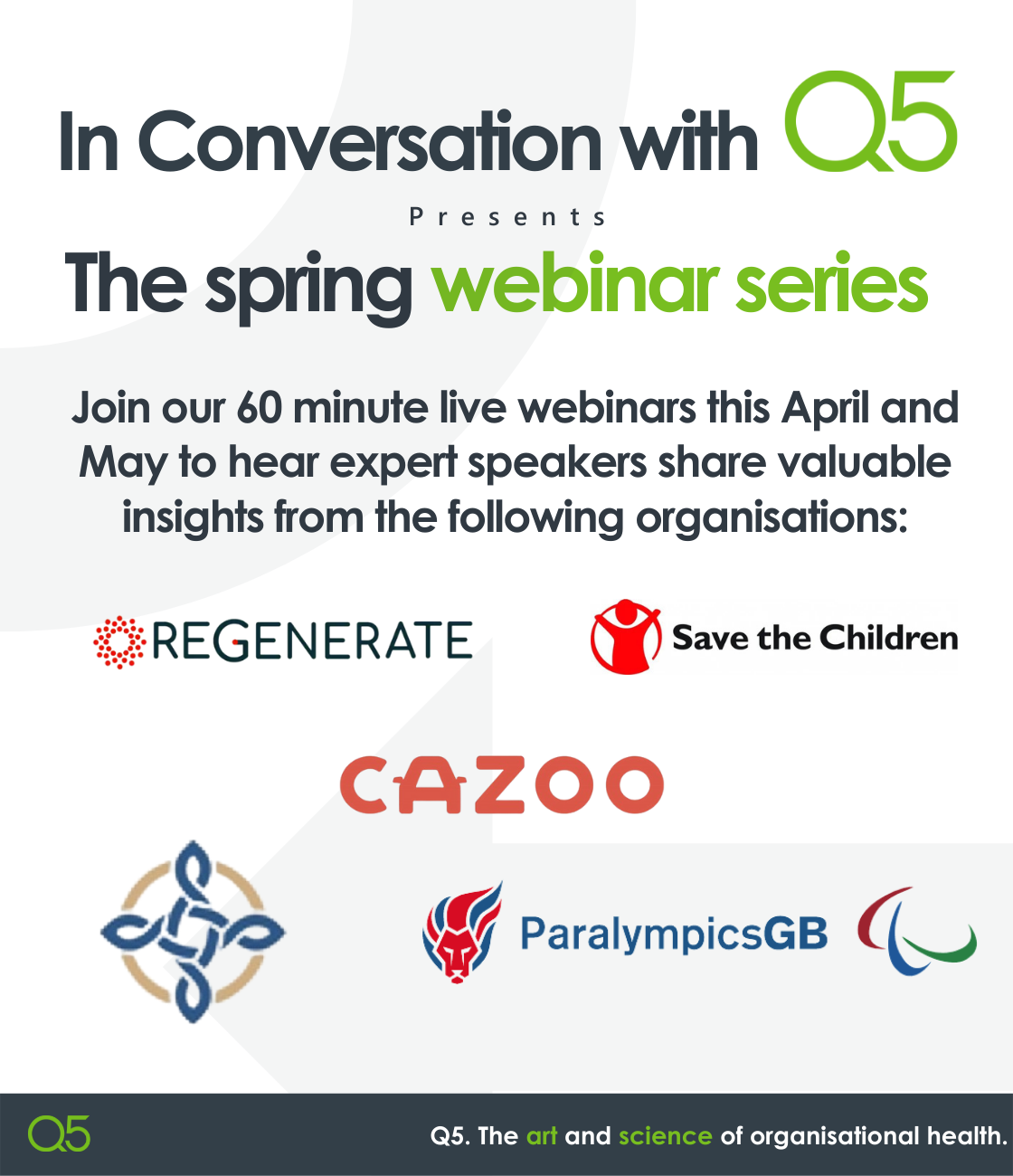 Launch of the Spring Webinar Series! | News & Insights | Q5